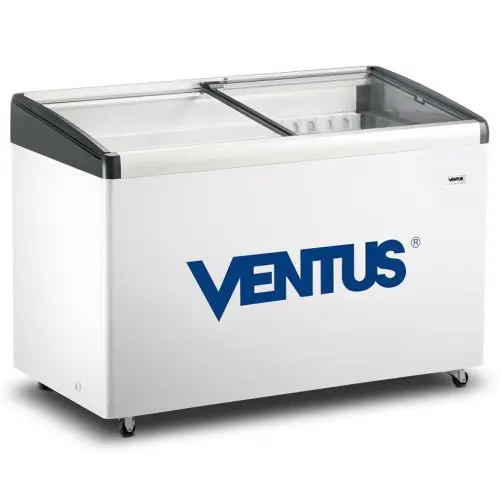 Congeladora Doble Puerta de Vidrio Inclinado CTV-400I Ventus de 400 Litros - Indell-Perú